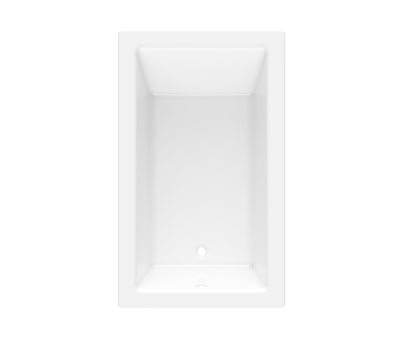 6036DMIN 60 x 36 AcrylX Drop-in Universal Drain Bathtub in White ...