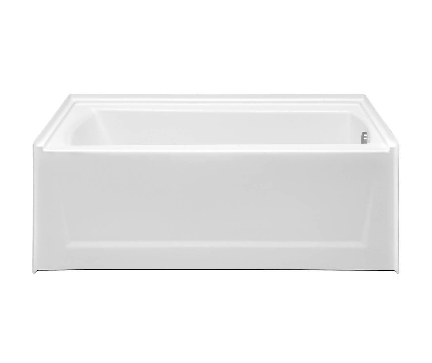 Ellis 6030S Acrylic Alcove Left-Hand Drain Bathtub in White | Bath ...