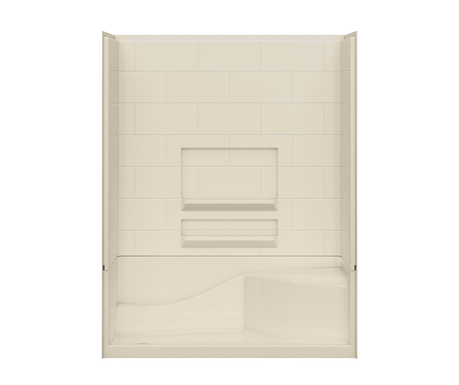 160304PST 60 x 30 AcrylX Alcove Left-Hand Drain Four-Piece Shower in ...