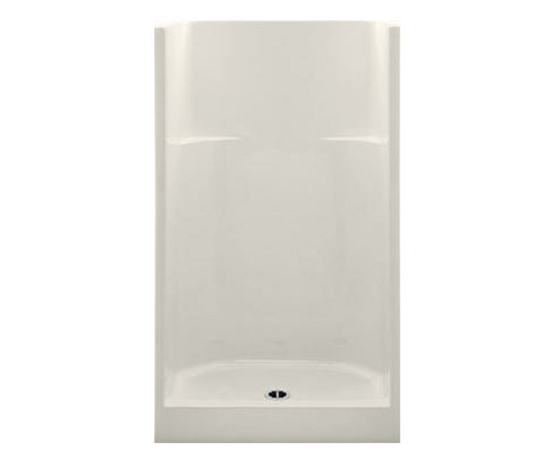 1423C 42 x 34 AcrylX Alcove Center Drain One-Piece Shower in Biscuit ...