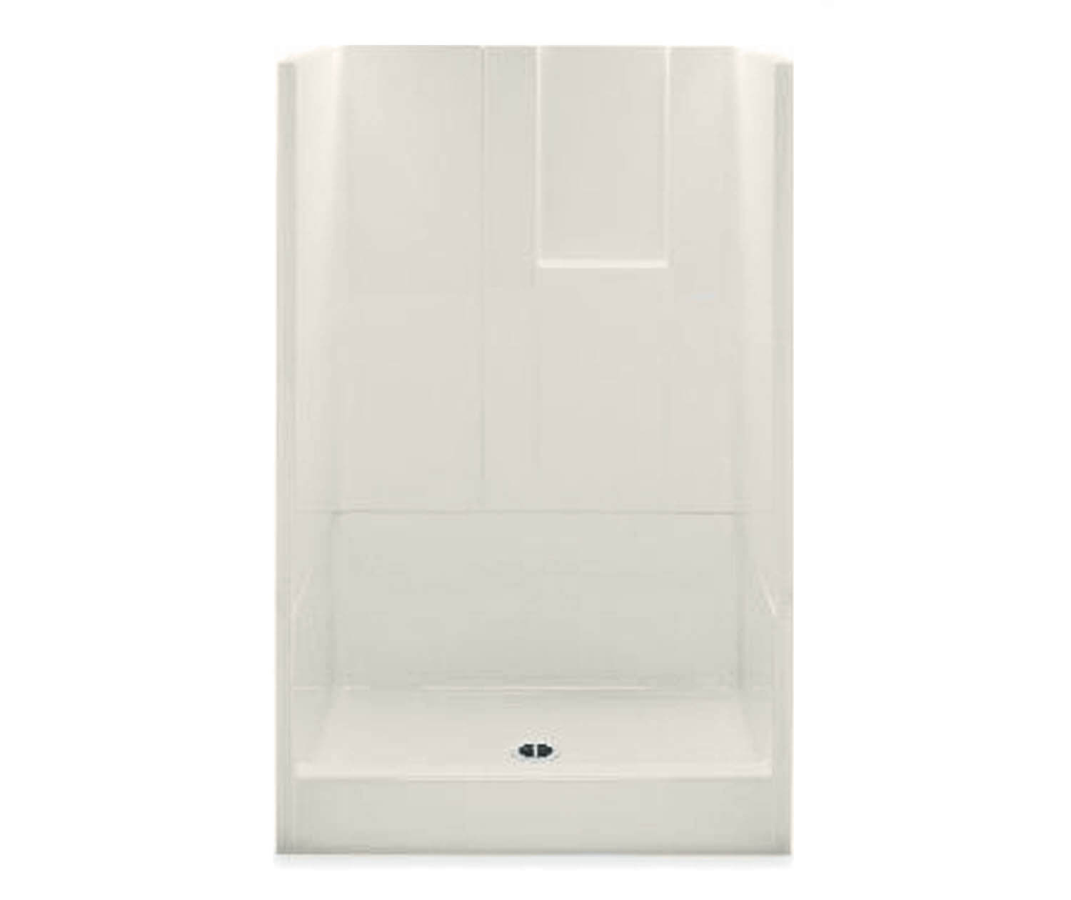 1483NTRI 48 x 34 AcrylX Alcove Center Drain Three-Piece Shower in ...