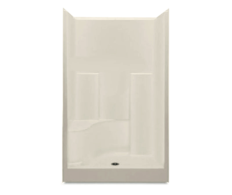 1483STSM AFR 48 x 36 AcrylX Alcove Center Drain One-Piece Shower in ...