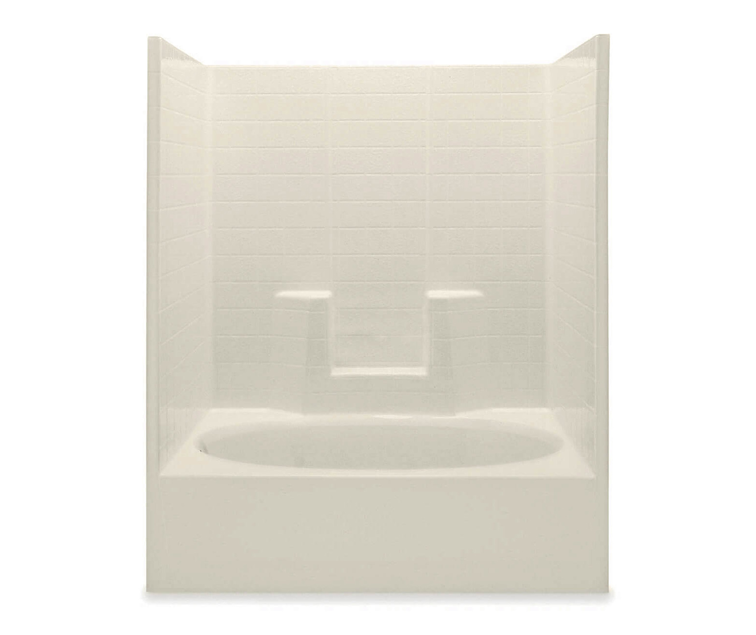 2603OCSM AFR 60 x 36 AcrylX Alcove Left-Hand Drain One-Piece Tub Shower ...