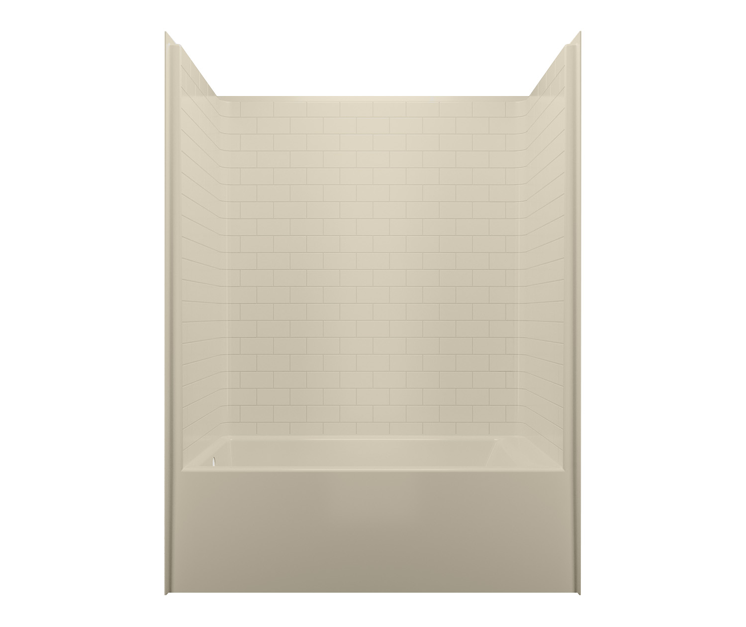 6032STT 60 x 32 AcrylX Alcove Left-Hand Drain One-Piece Tub Shower in ...