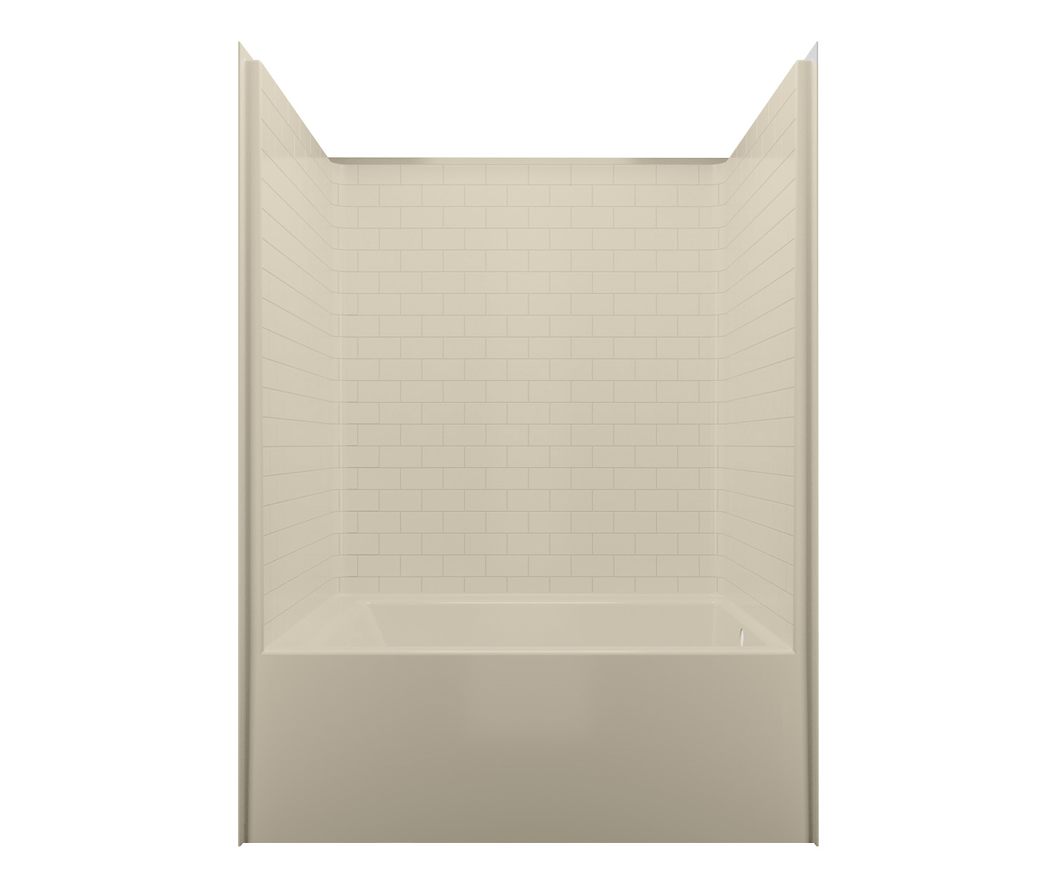 6042STTM AFR 60 x 42 AcrylX Alcove Left-Hand Drain One-Piece Tub Shower ...